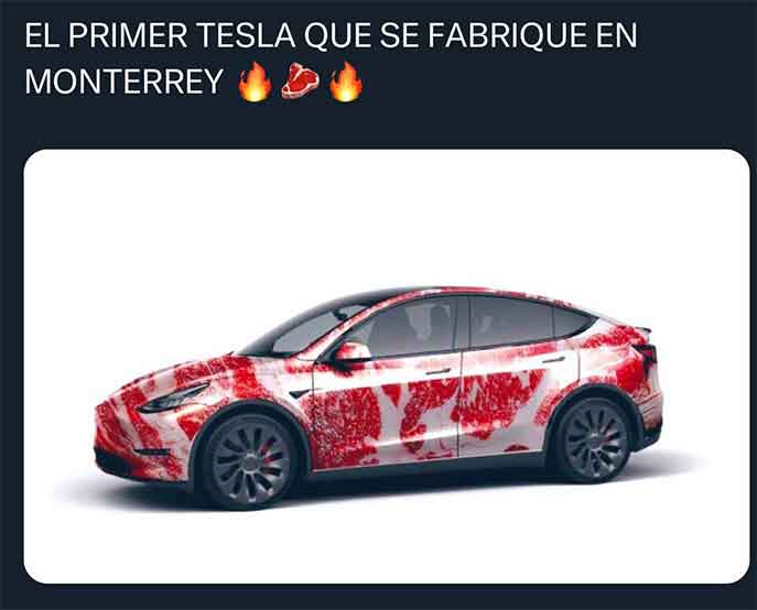 'Llueven' memes por llegada de Tesla a Nuevo León