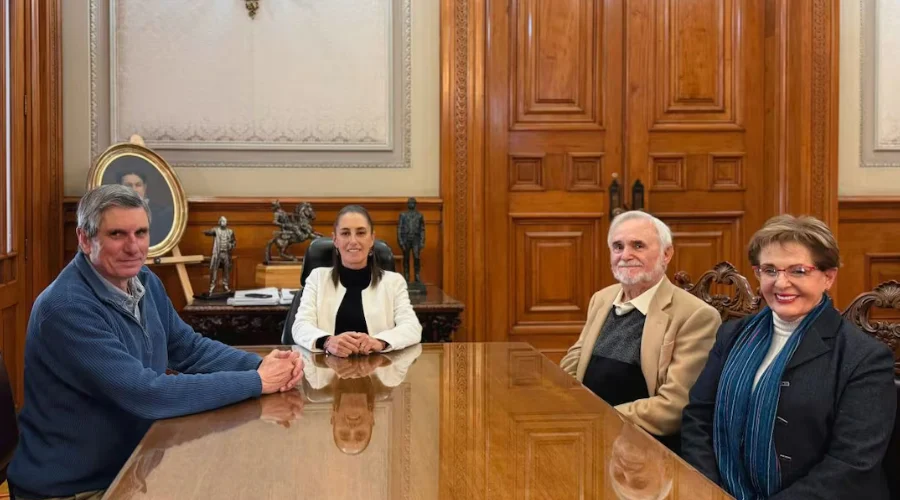 Sheinbaum se reúne con Enrique Semo y Margarita Arévalo